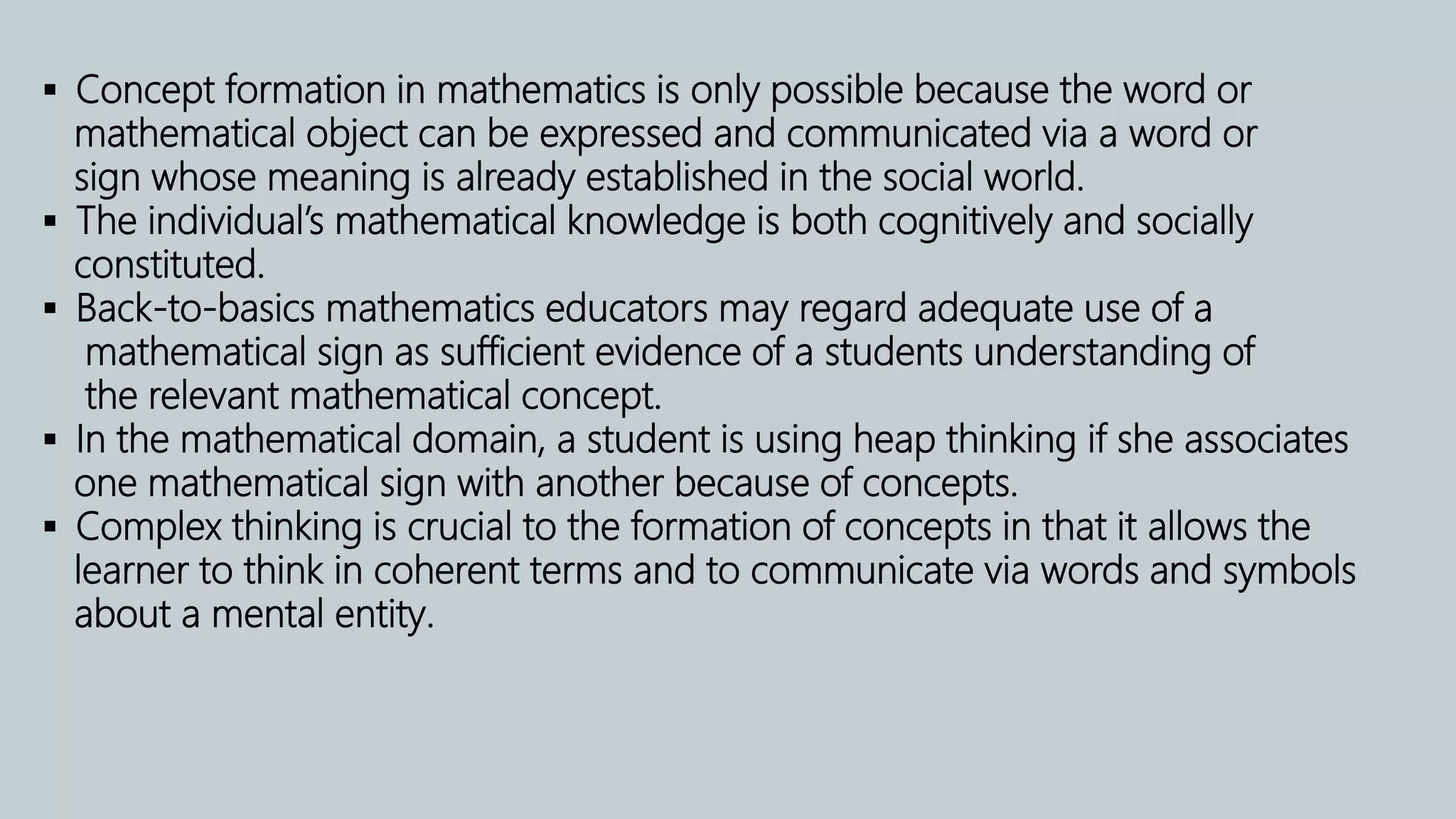 Vyogotsky perspective on mathmatics learning.. | PPTX