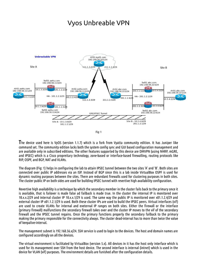 Vyos clustering ipsec | PDF | Operating Systems | Computer Software and Applications