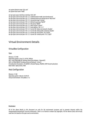 Vyos clustering ipsec | PDF | Operating Systems | Computer Software and Applications