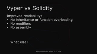 Static Analysis for Vyper by Evgeny Marchenko, Lead Developer at SmartDec | PPT | Free Download