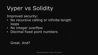 Static Analysis for Vyper by Evgeny Marchenko, Lead Developer at SmartDec | PPT