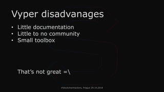 Static Analysis for Vyper by Evgeny Marchenko, Lead Developer at ...