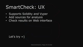 Static Analysis for Vyper by Evgeny Marchenko, Lead Developer at ...