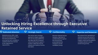 Executive Retained Search Excellence | Vantedge Search | PPTX