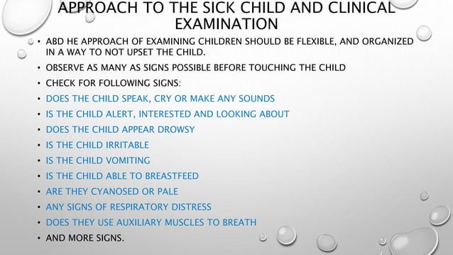 IMCI program pediatrics and signs part 1.pptx | Blood Disorders ...