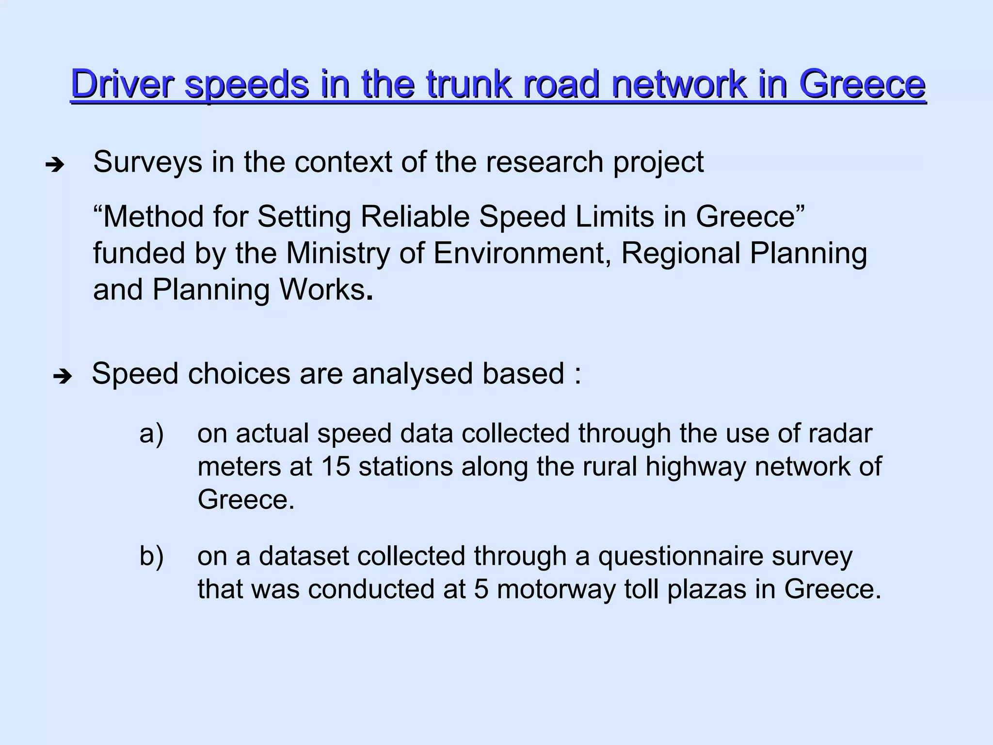 Driver's Attitudes toward Speed Limits | PDF