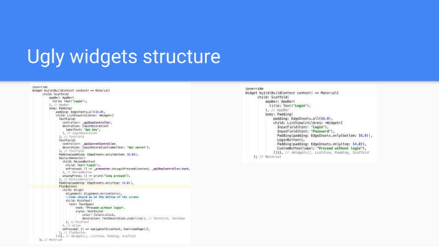Flutter vs not flutter | PPT