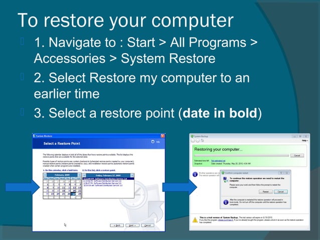 Computer maintenance