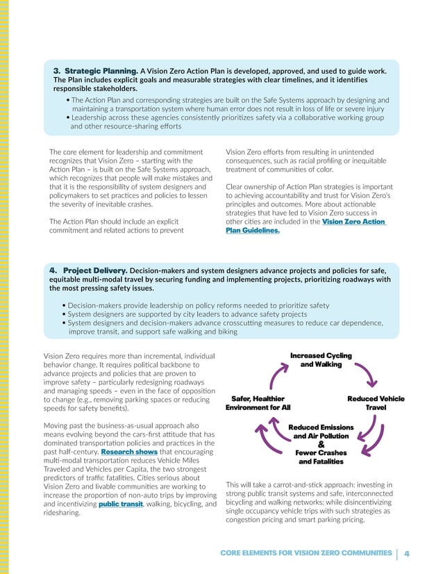Vision Zero Network Core Elements | PDF