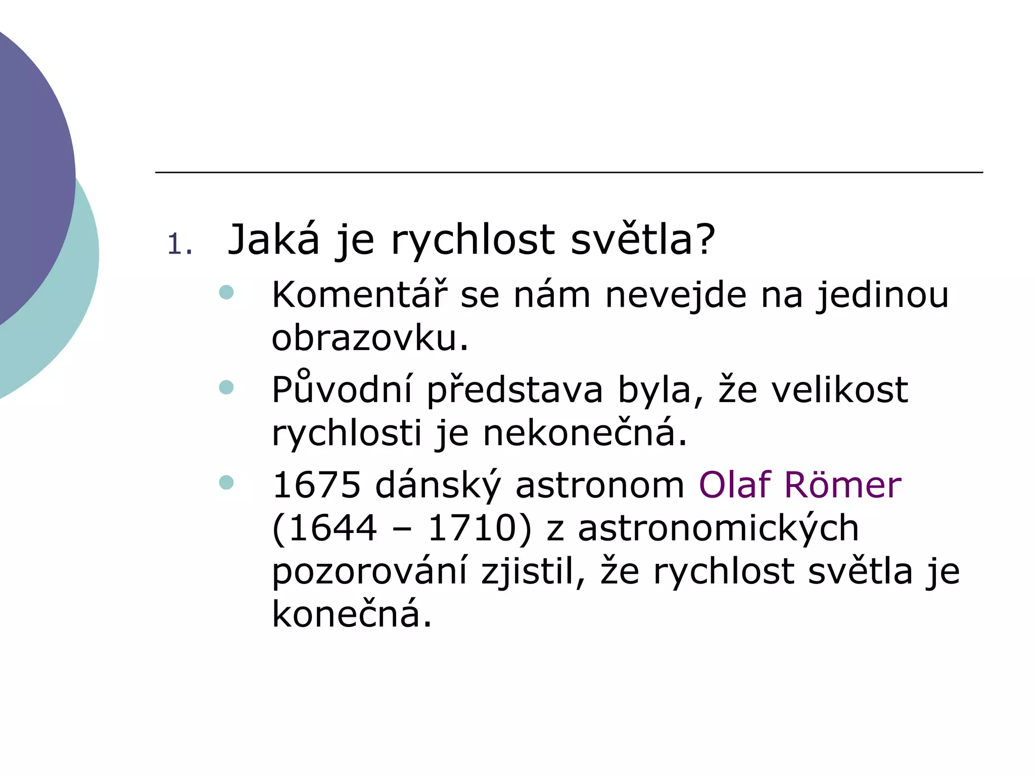 Vznik speciální teorie relativity | PPT