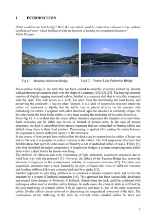 Stress ribbon and cable supported pedestrian bridges | PDF