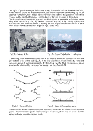 Stress ribbon and cable supported pedestrian bridges | PDF