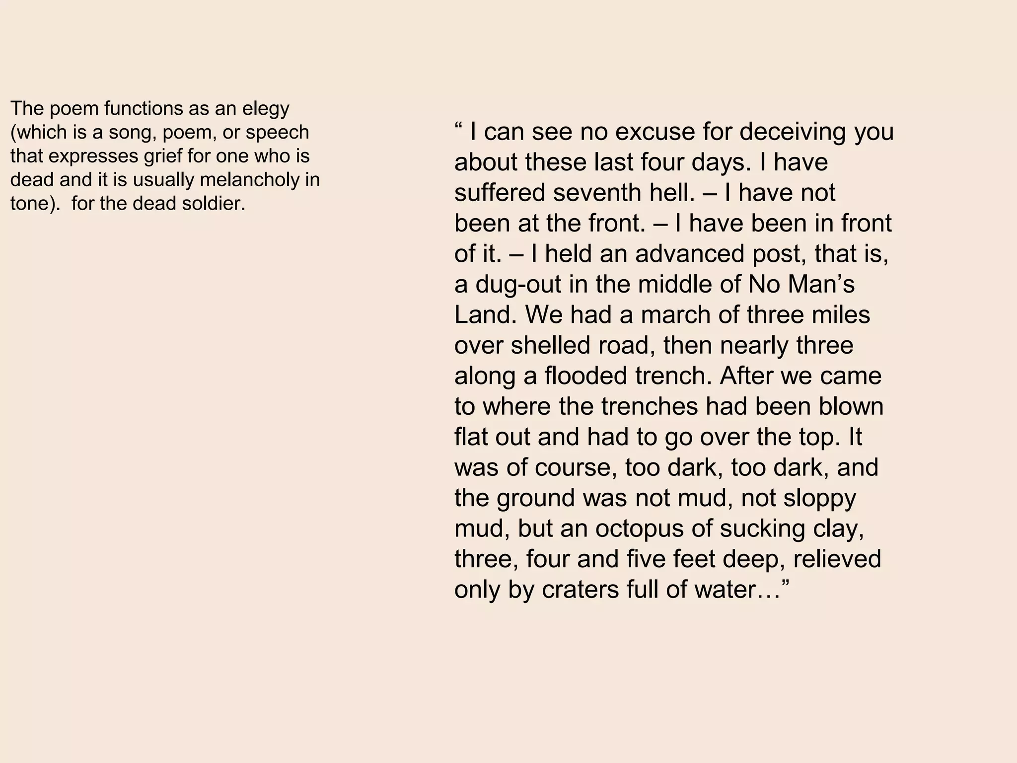 Futility by Wilfred Owen | PPTX