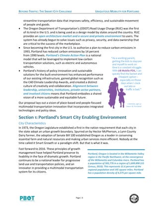 Portland Smart City Challenge | PDF