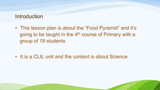 Food pyramid lesson plan presentation sonia fernandez | PPTX | Children ...