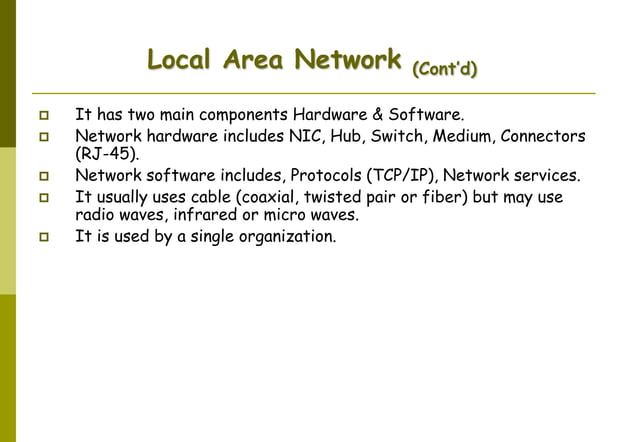 Introduction To Computer Networks Lecture Slides Ppt Ppt