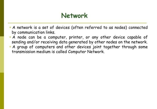 Introduction To Computer Networks Lecture Slides Ppt Ppt