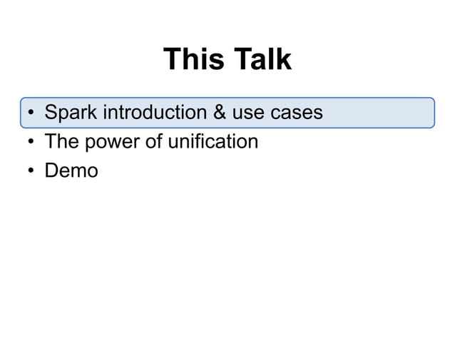 Building a unified data pipeline in Apache Spark | PPT