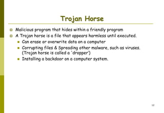 Computer Viruses and Classification lecture slides ppt | PPT