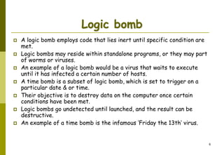 Computer Viruses and Classification lecture slides ppt | PPT