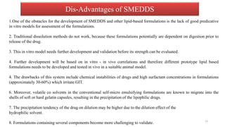 Self Micro Emulsifying Drug Delivery System | PPTX