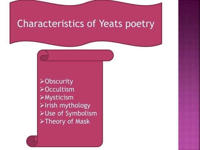 W.b.yeats as a modern poet | PPTX