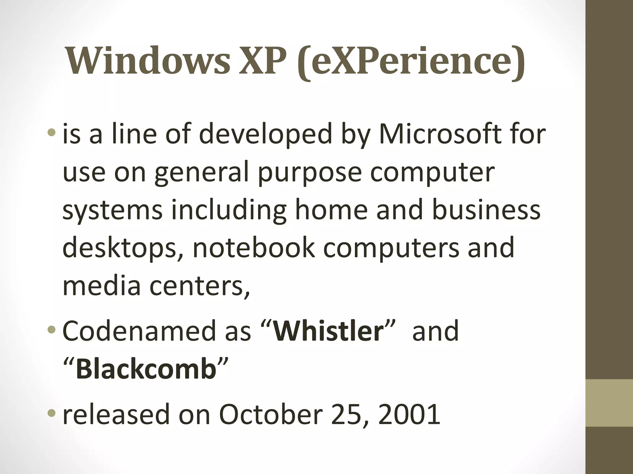 Windows operating system | PPTX