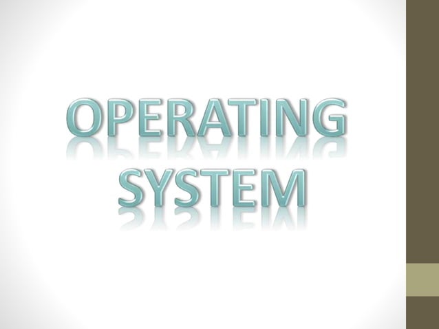 Windows Operating System Pptx Operating Systems Computer Software And Applications