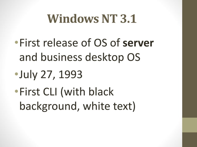 Windows Operating System Pptx Operating Systems Computer Software And Applications
