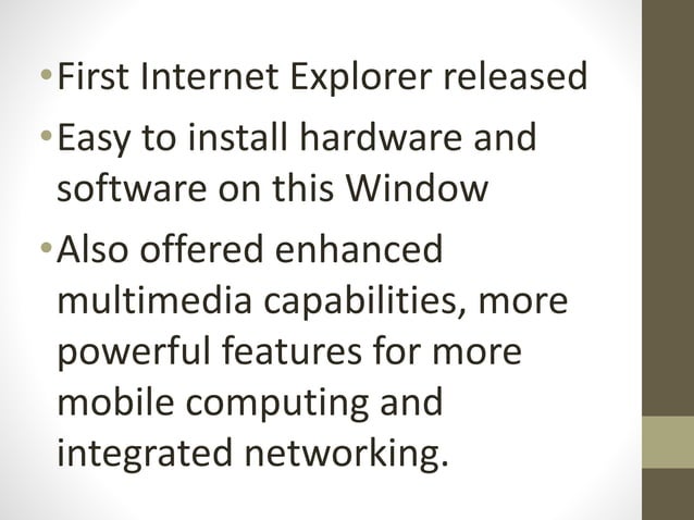 Windows operating system | PPTX | Operating Systems | Computer Software and Applications