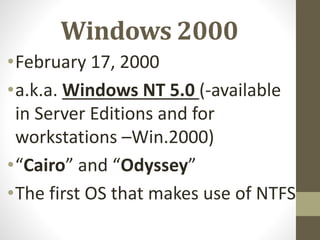 Windows operating system | PPTX