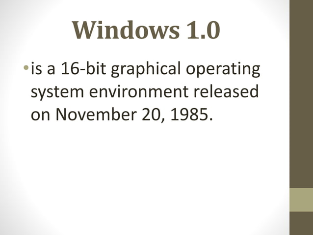 Windows Operating System Pptx Operating Systems Computer Software And Applications