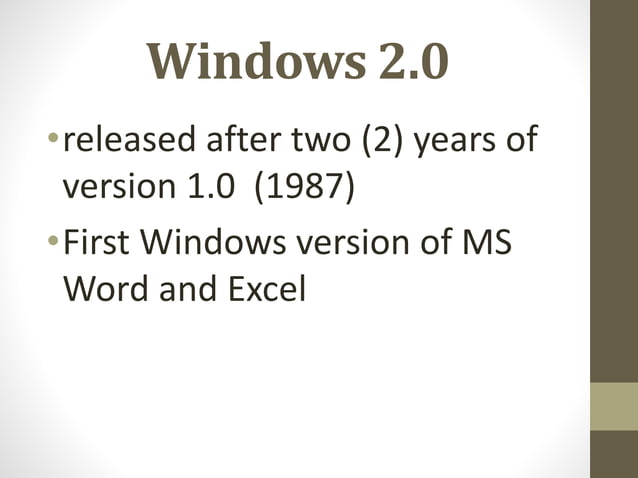 Windows Operating System Pptx Operating Systems Computer Software And Applications