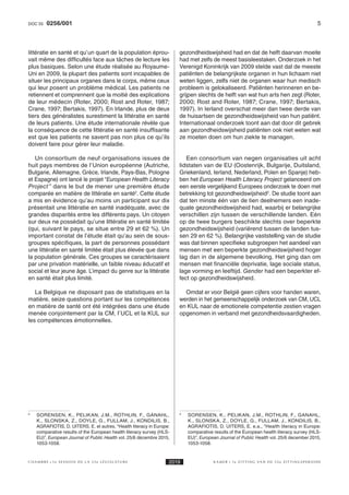 Open VLD wil 'gezondheidswijsheid' van Belg verbeteren | PDF