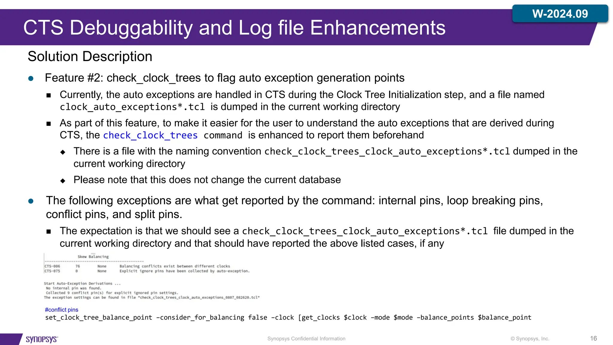Fusion Compiler Incremental Clock Tree Synthesis Update W-2024.09_FC ...