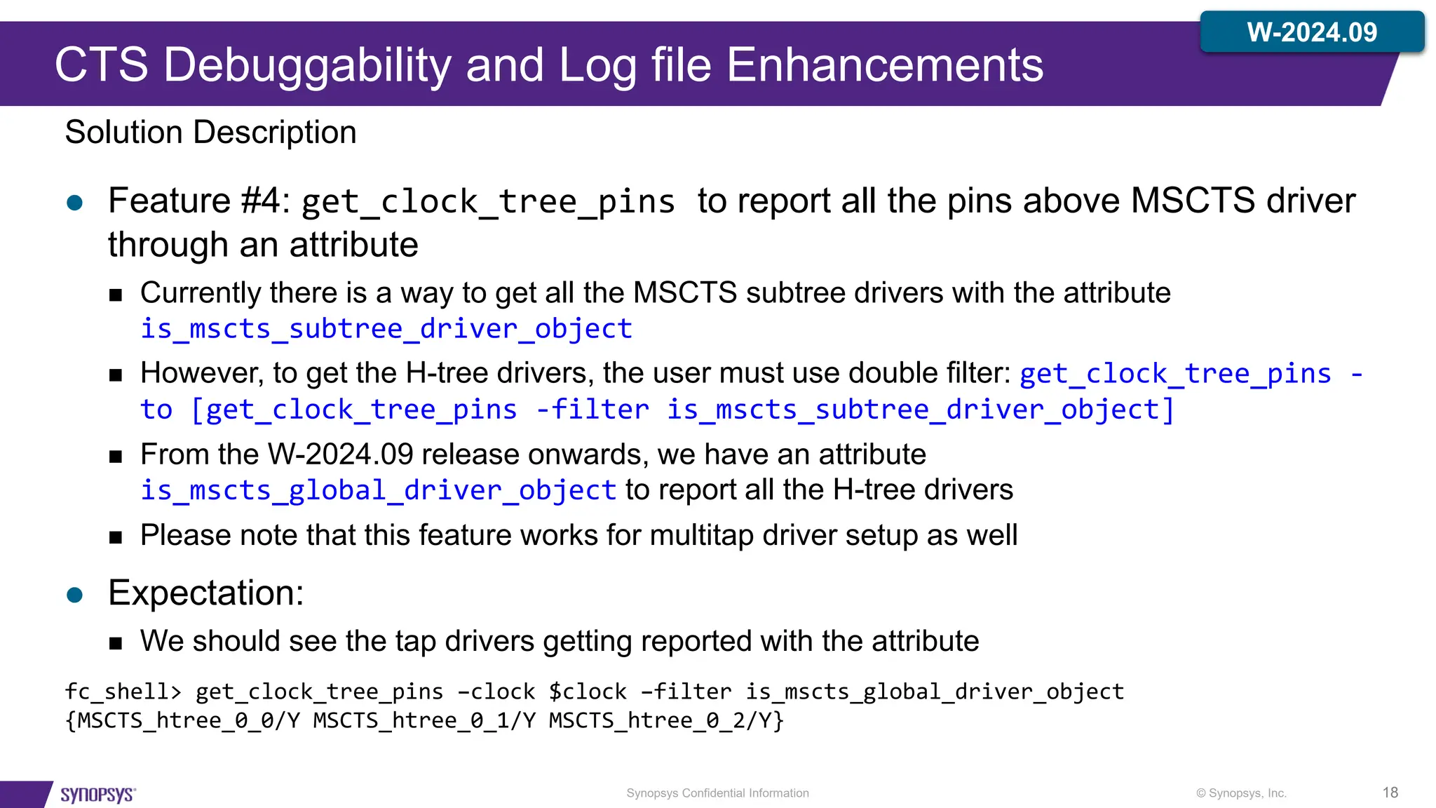 Fusion Compiler Incremental Clock Tree Synthesis Update W-2024.09_FC ...