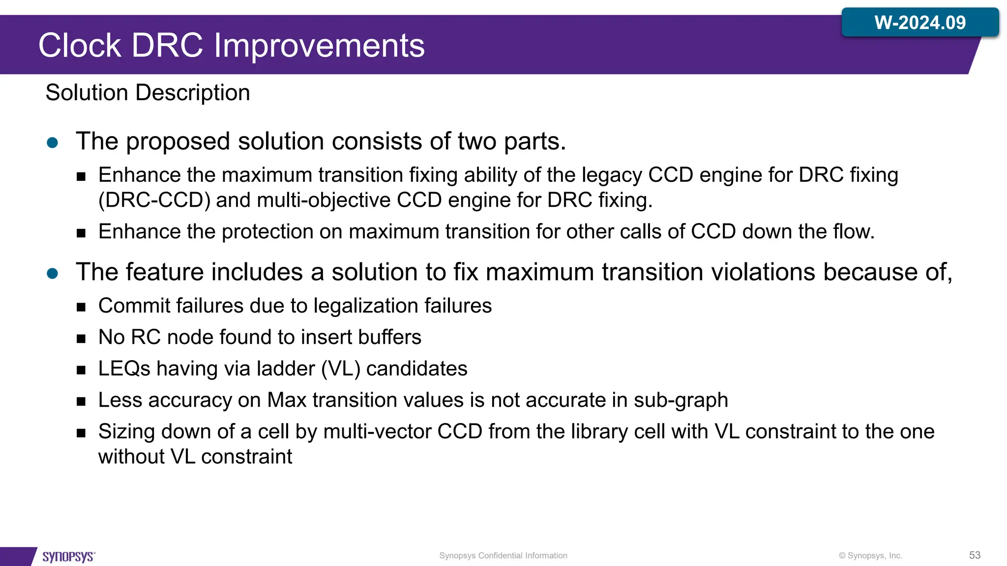 Fusion Compiler Incremental Clock Tree Synthesis Update W-2024.09_FC ...