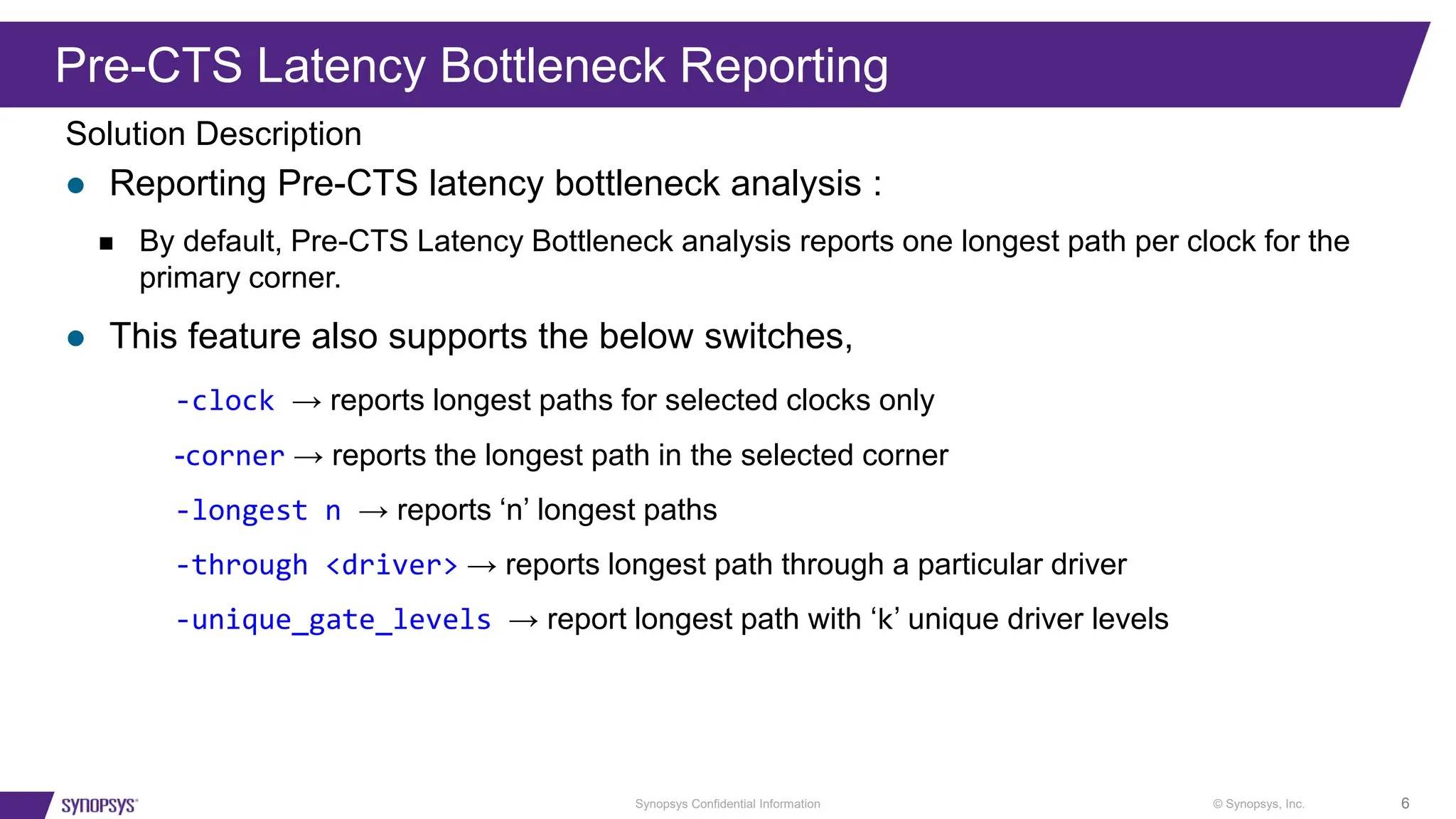Fusion Compiler Incremental Clock Tree Synthesis Update W-2024.09_FC ...
