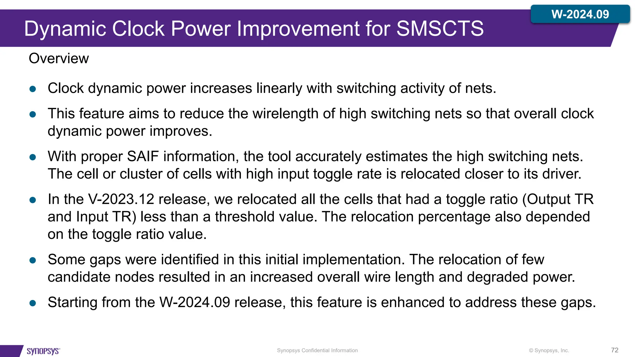 Fusion Compiler Incremental Clock Tree Synthesis Update W-2024.09_FC ...