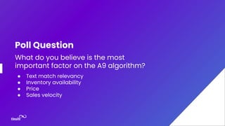 Unpacking Amazon’s A9 Algorithm & Organic Rank | PDF
