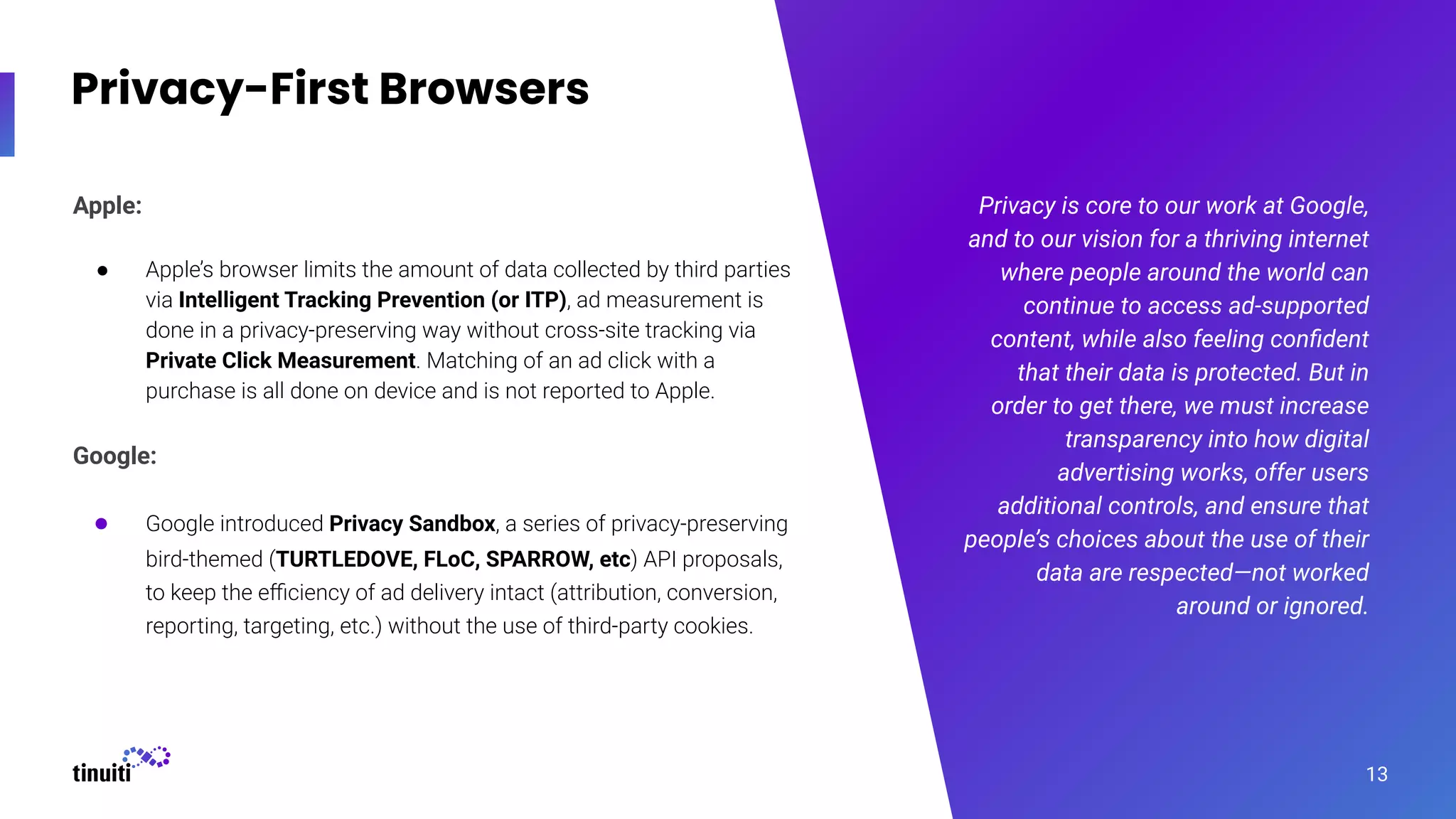 Google Solutions for Brands to Build a Privacy-First Strategy | PDF