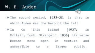 W.h.auden | PPT