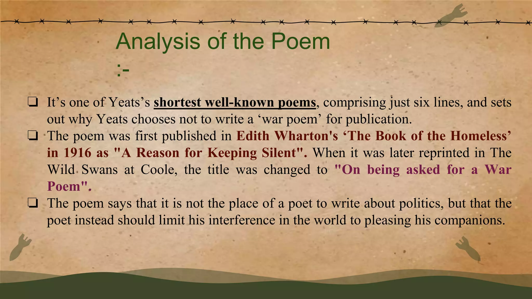 W.B.Yeats Poems.pptx