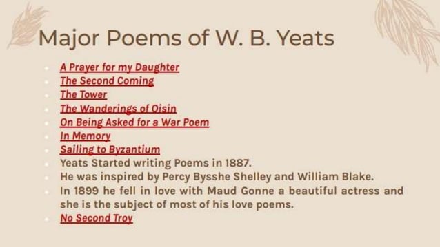 W.B.Yeats Poems.pptx