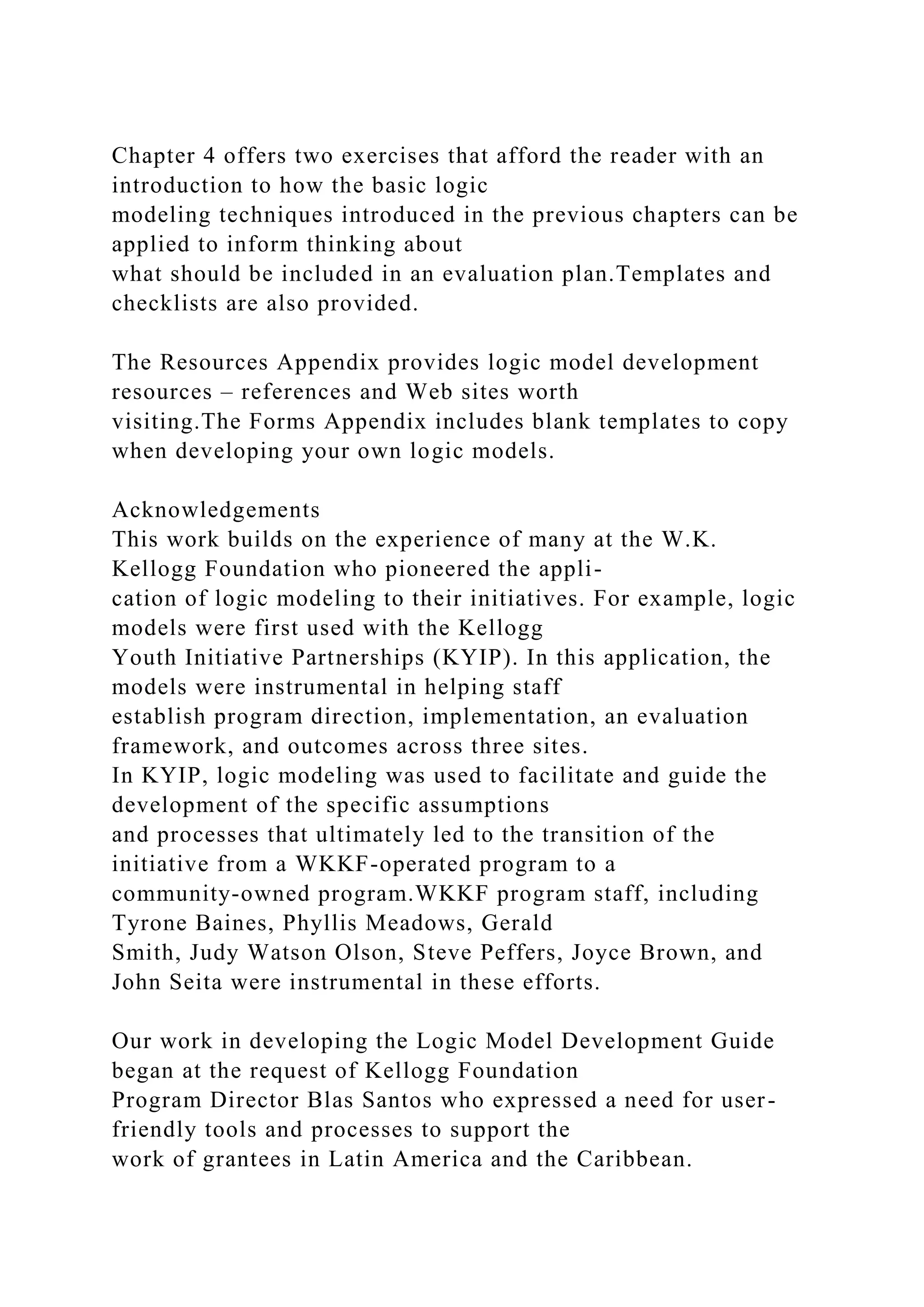 W.K. Kellogg FoundationLogic Model Development Guide.docx