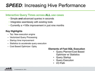 Hive+Tez: A performance deep dive | PPTX