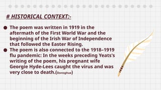 Introductory presentation on the poems of W.B.Yeats | PPTX