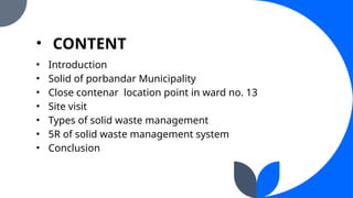 Solid waste management | PPT