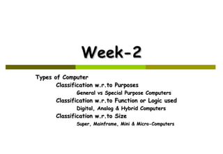 W 2 types of computer | PPT