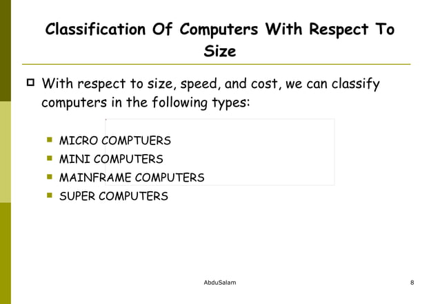 W 2 types of computer | PPT